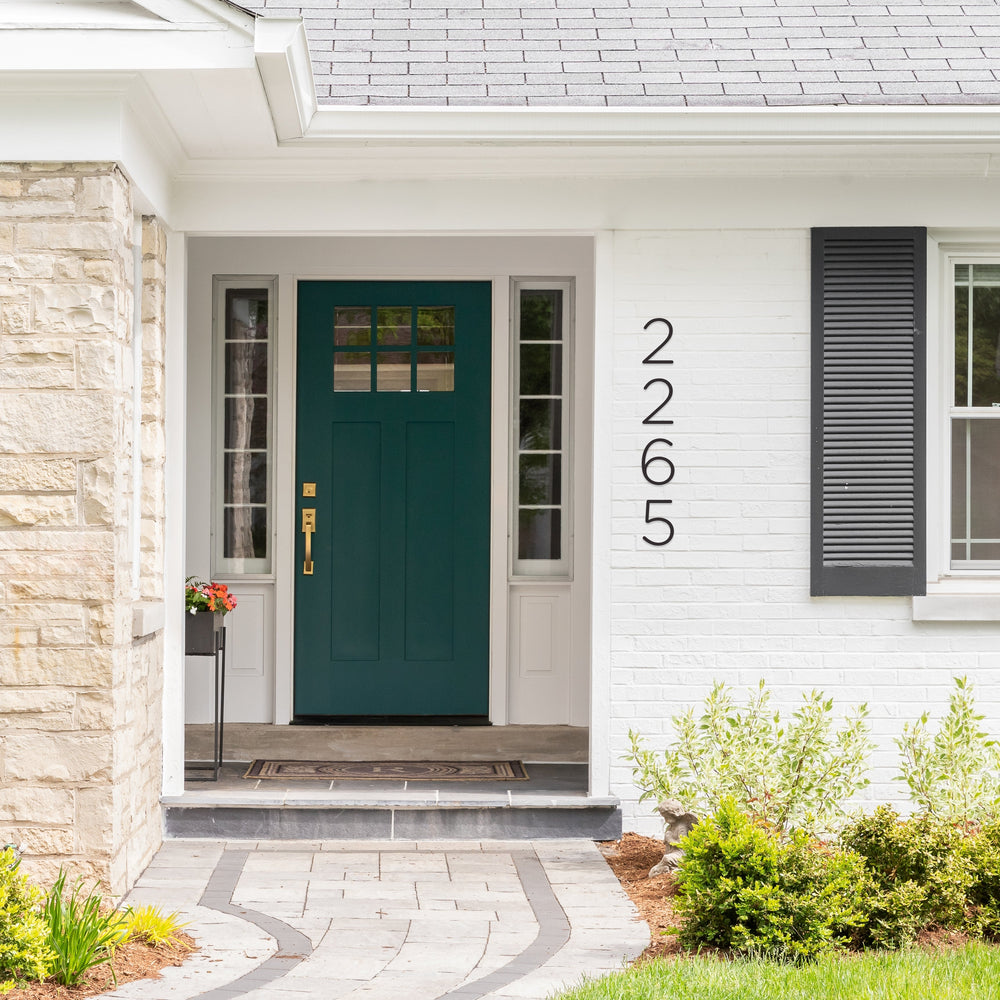 Transitional House Numbers and Letters – Dropcap Studio