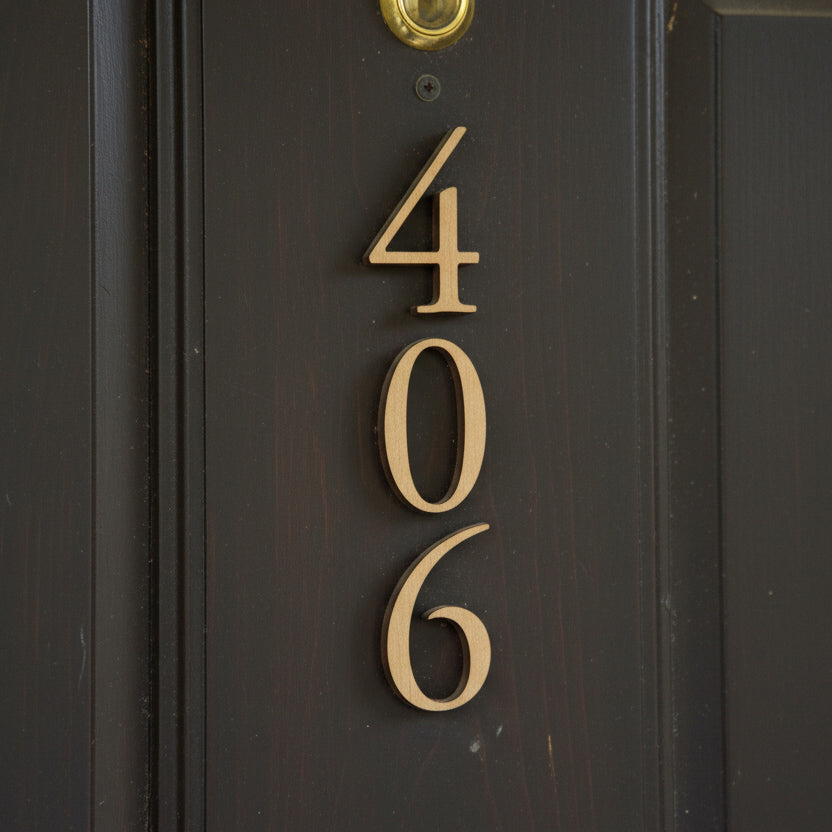 Alden Dimensional Self Adhesive Mailbox Numbers – Dropcap Studio